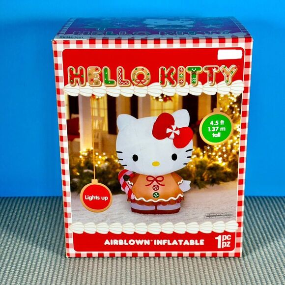 Gemmy | Holiday | Hello Kitty Gemmy Gingerbread Christmas Lighted ...